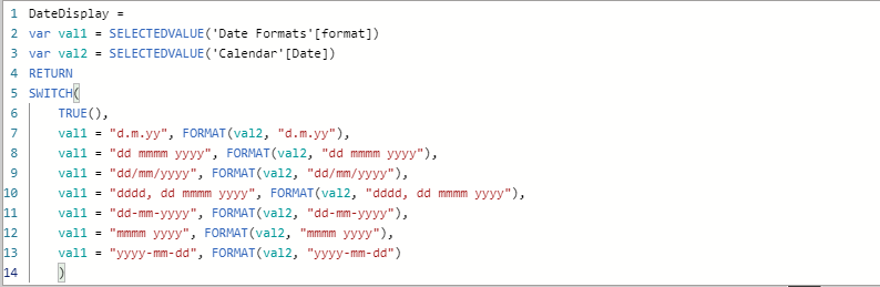 Custom Date Formats In Power Bi Using A Slicer Data Vibe