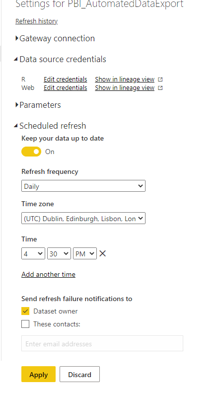 Schedule Automated Data Exports using R/Python Script in Power BI ...